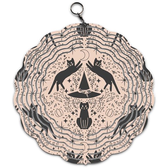 Design | Witchcraft Black Cat Magic Design Wind Spinner | Poshmark